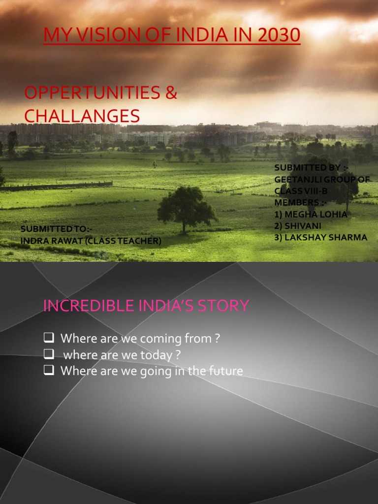 My Vision of India in 2030 Megha | PDF