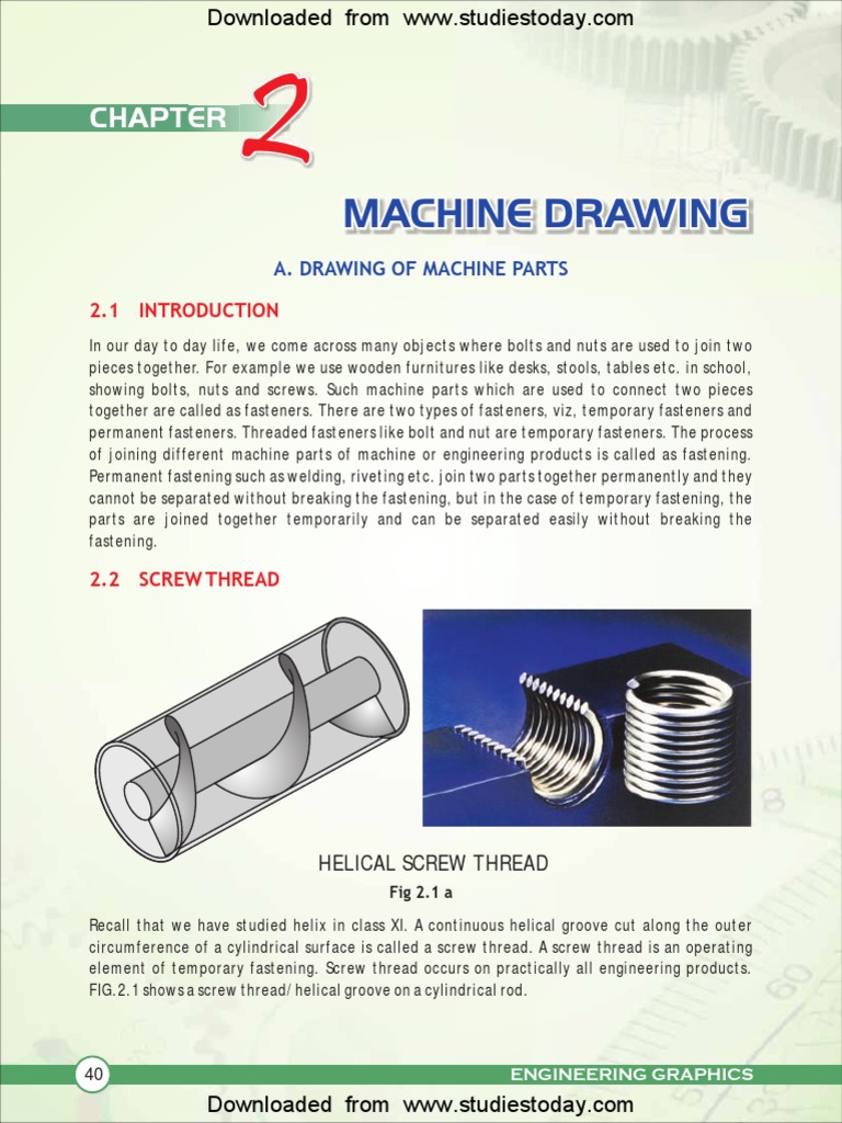 CBSE Class 12 Engineering Machine Drawing PDF | Download Free PDF ...
