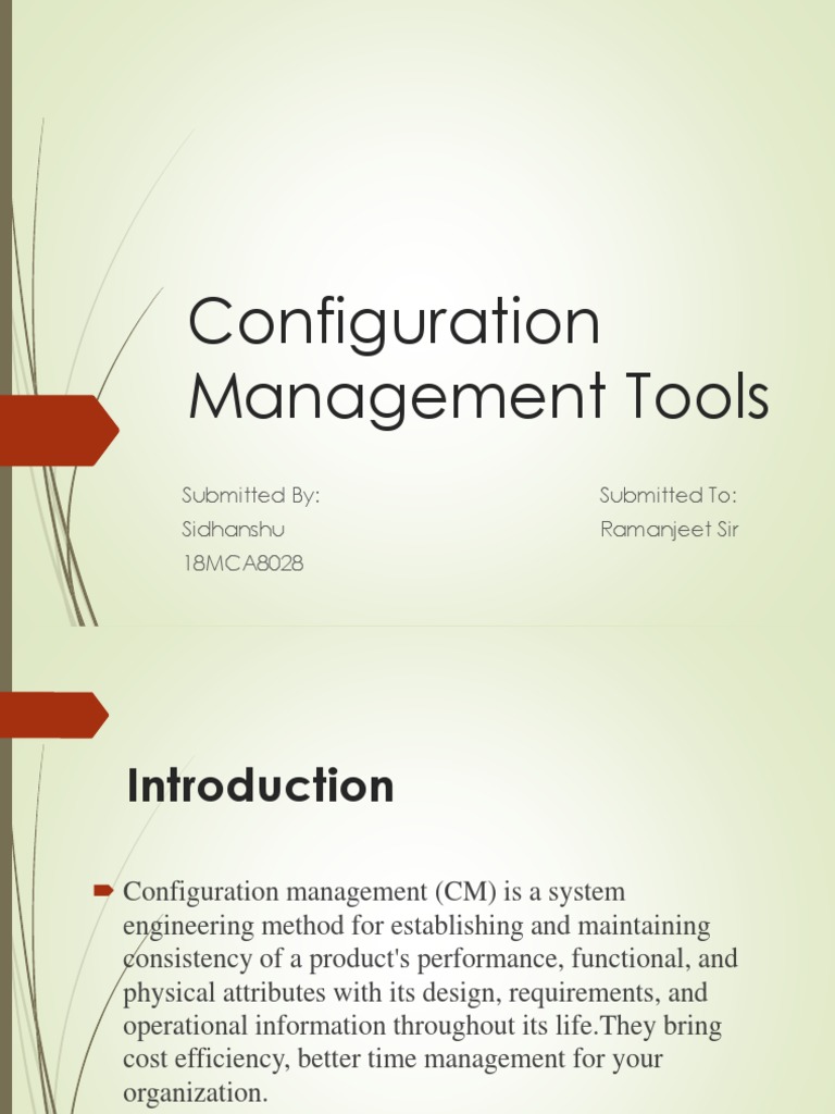 Configuration Management Tools | PDF | Information Technology ...