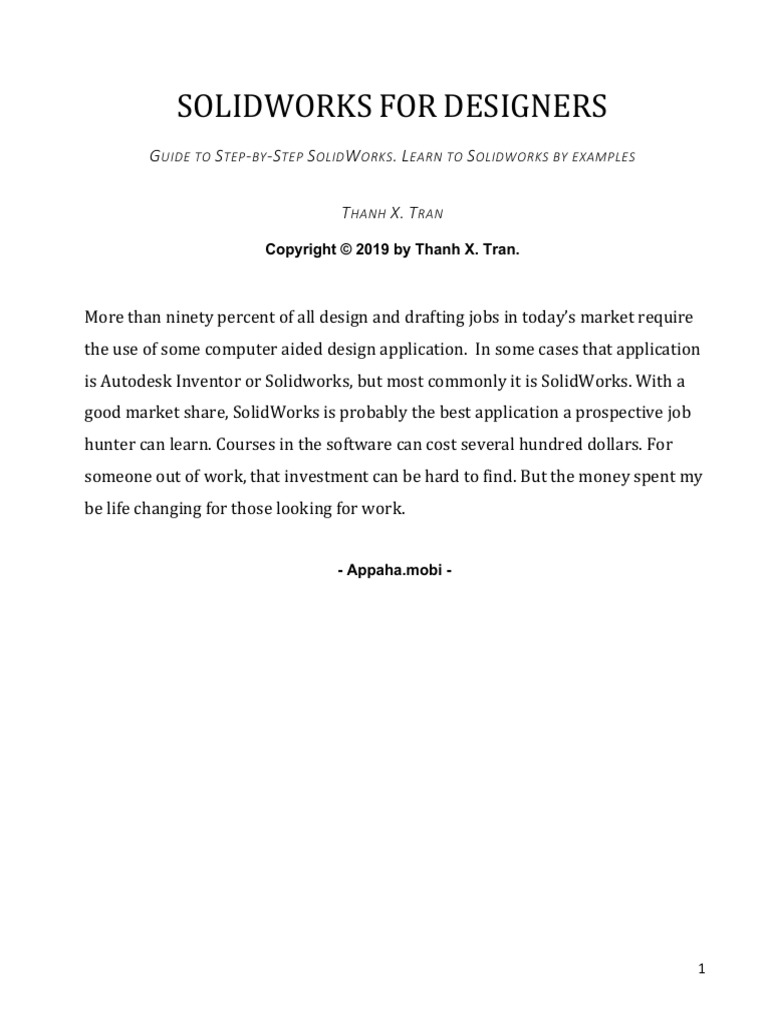 Ebook Solidworks V2 PDF | PDF | Auto Cad | Computer Aided Design