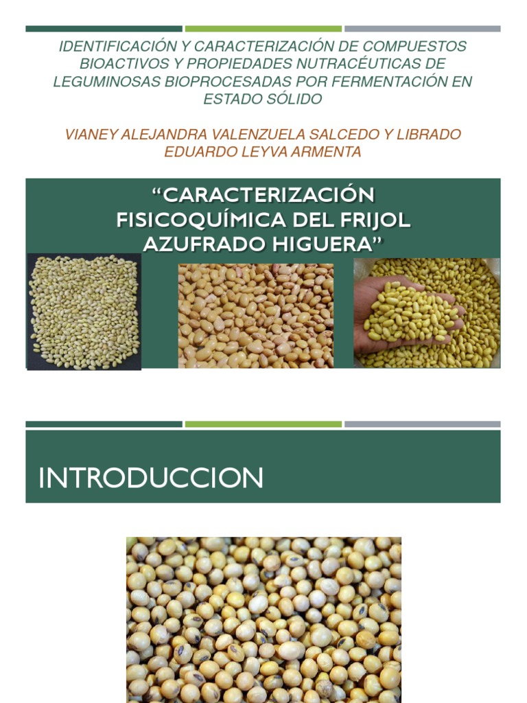 Identificación y Caracterización de Compuestos Bioactivos y Propiedades ...