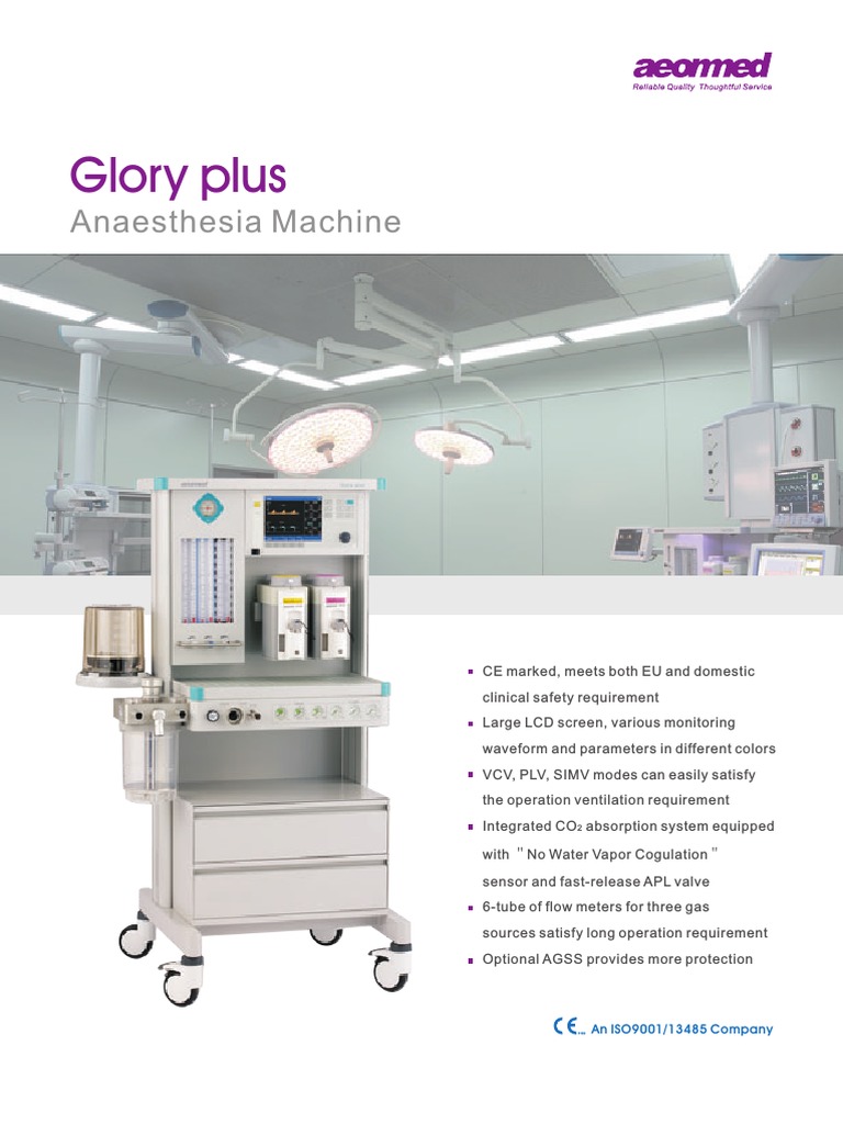Anesthesia Machine Aeonmed GLORY PLUS | PDF | Mechanical Engineering ...