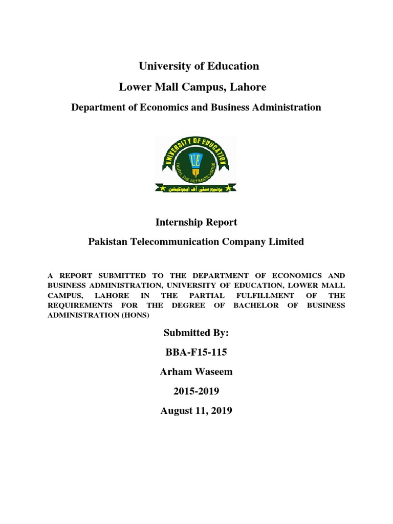 Arham Waseem Internship Report | PDF | Equity (Finance ...