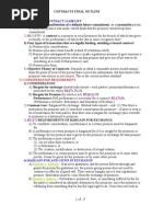 Contracts Final Flow Chart | PDF | Consideration | Damages