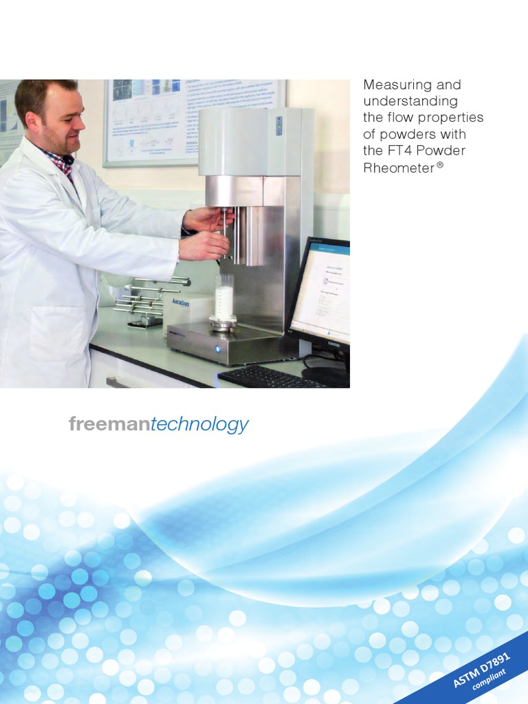 2017 Brochure Powder Rheometer ft4 PDF | PDF | Tablet (Pharmacy) | Gases