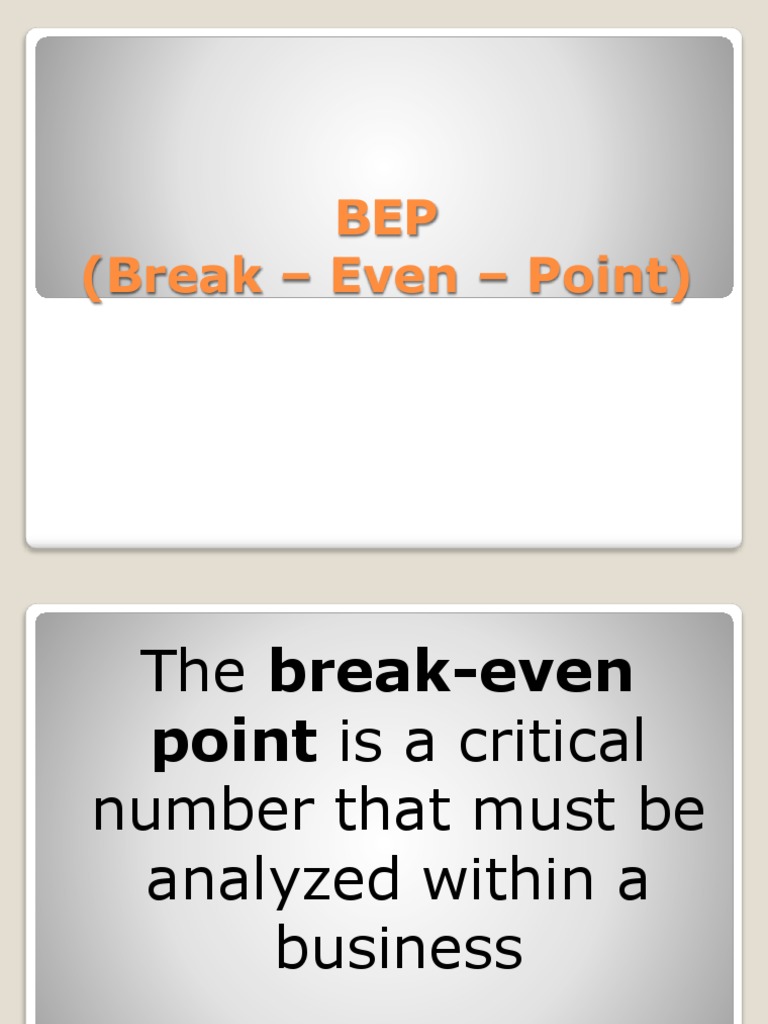 BEP | PDF | Service Industries | Pricing