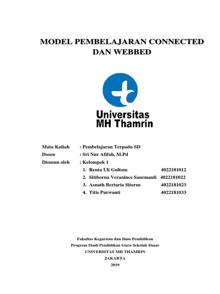 Model Pembelajaran Connected Dan Webbed | PDF
