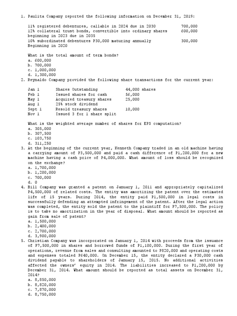 Far Probs - Evaluation | PDF | Dividend | Preferred Stock