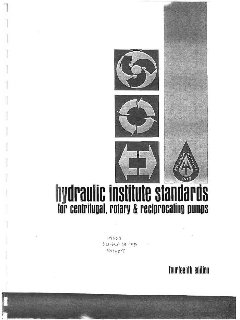 Hydraulic Institue Standard 14thed PDF | PDF
