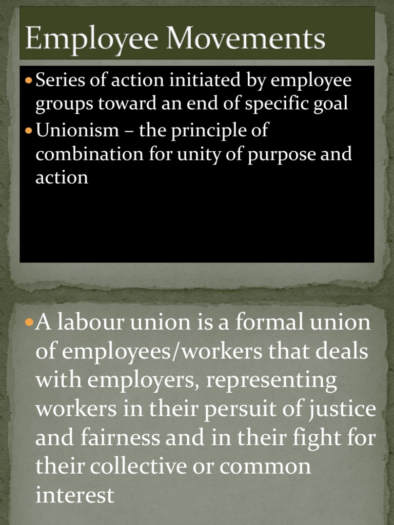 Employee Movements | PDF | Trade Union | Employment