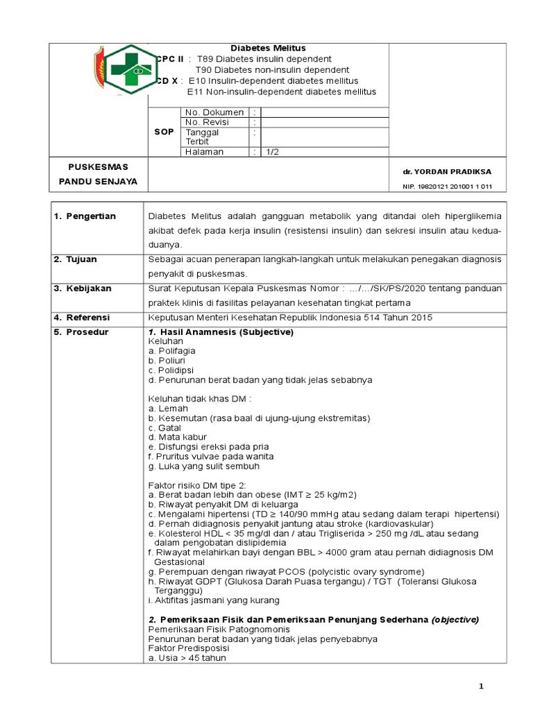 Panduan Diagnosis dan Penanganan Diabetes | PDF | Pengembangan Diri ...