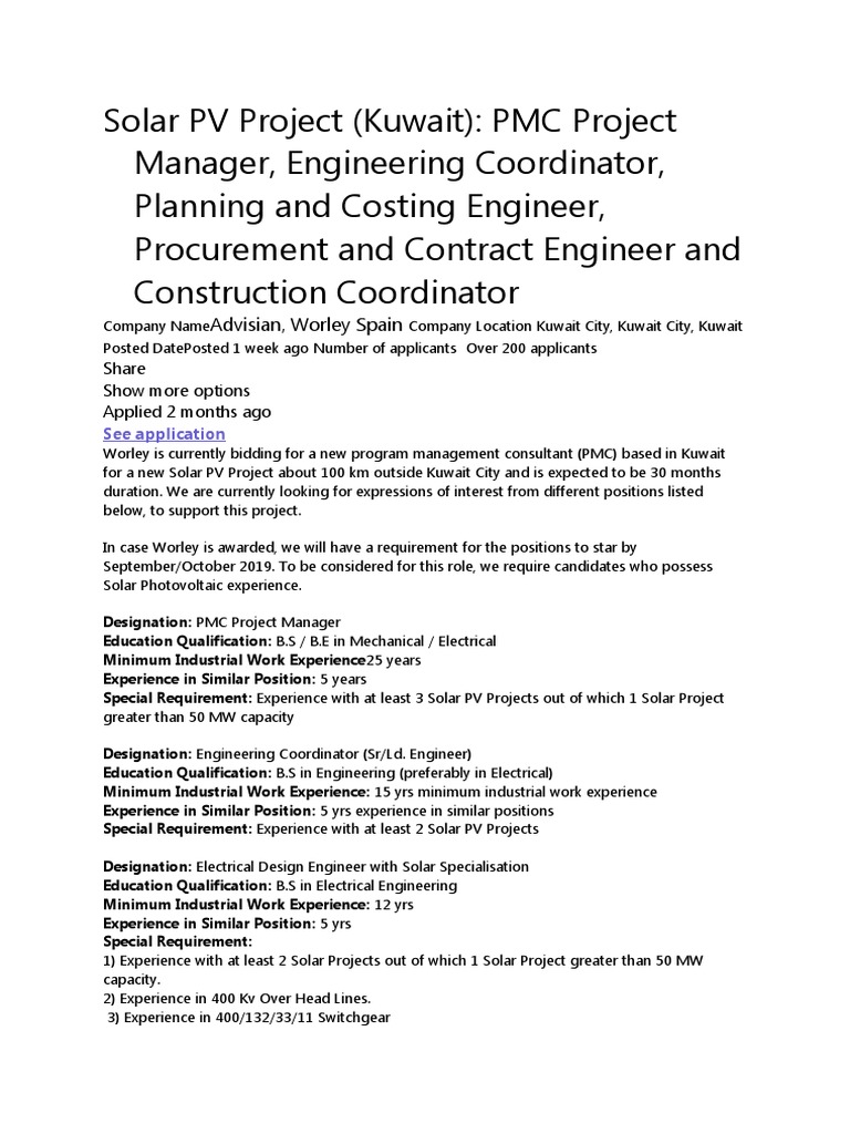 Solar PV Project 1 | PDF | Solar Power | Photovoltaic System