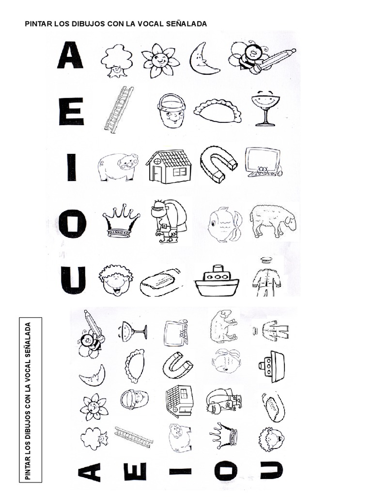 Actividades 5 Vocales | PDF