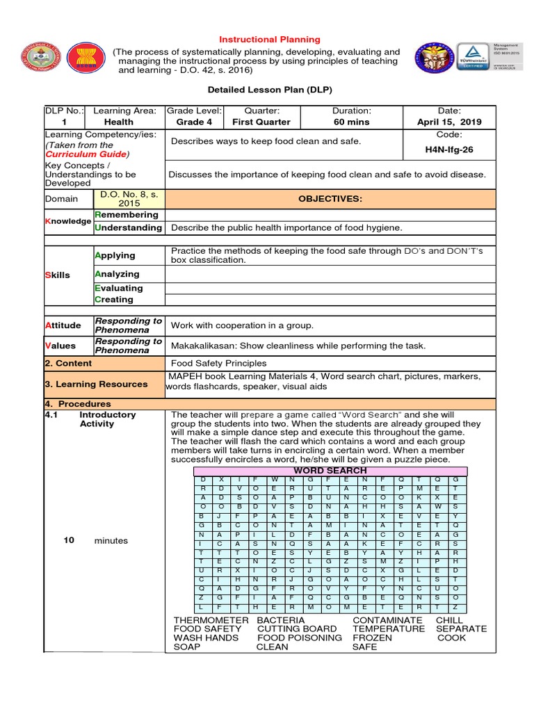 DLP Health4 | PDF | Food Safety | Foods