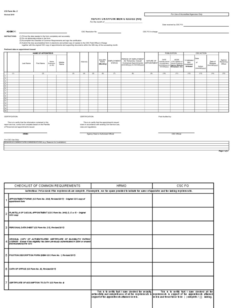 Report on Appointments Issued for [MONTH] | PDF | Justice | Crime ...