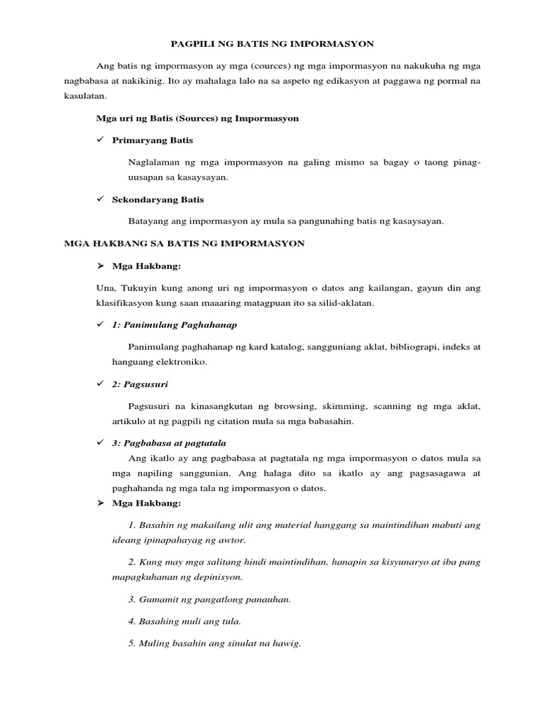 BATIS NG IMPORMASYON2