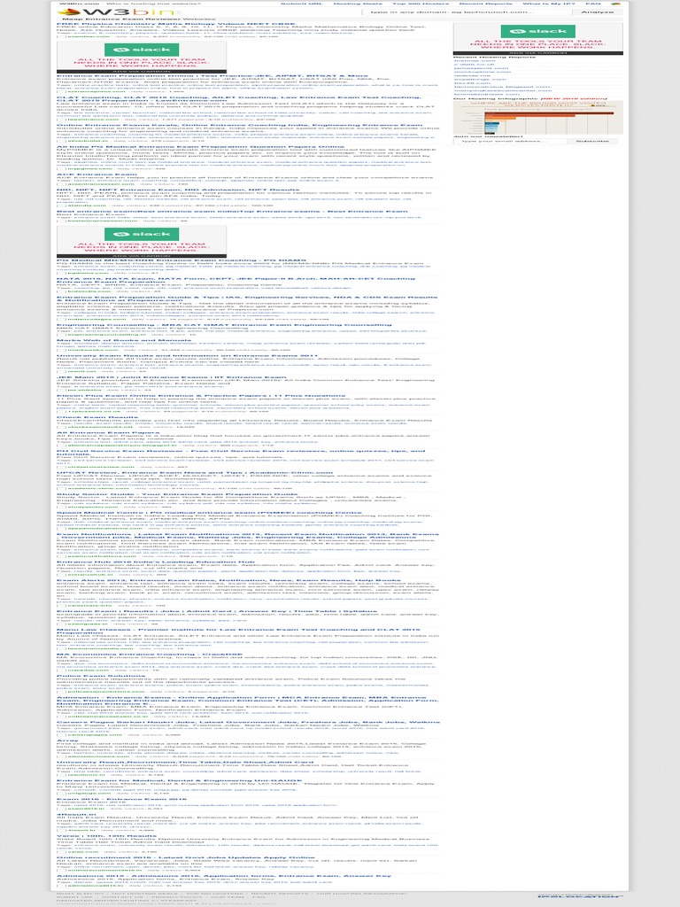 Maap Entrance Exam Reviewer Websites W3bincom PDF | PDF | Test ...