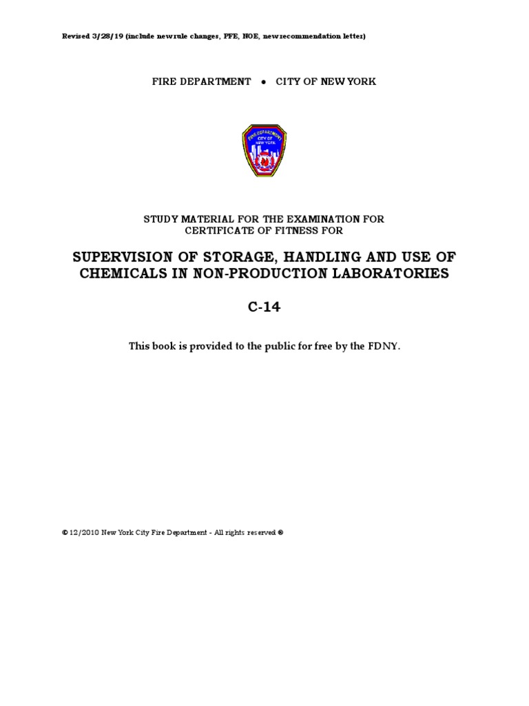 FDNY C14 Study Materials | PDF | Explosion | Visa Inc.