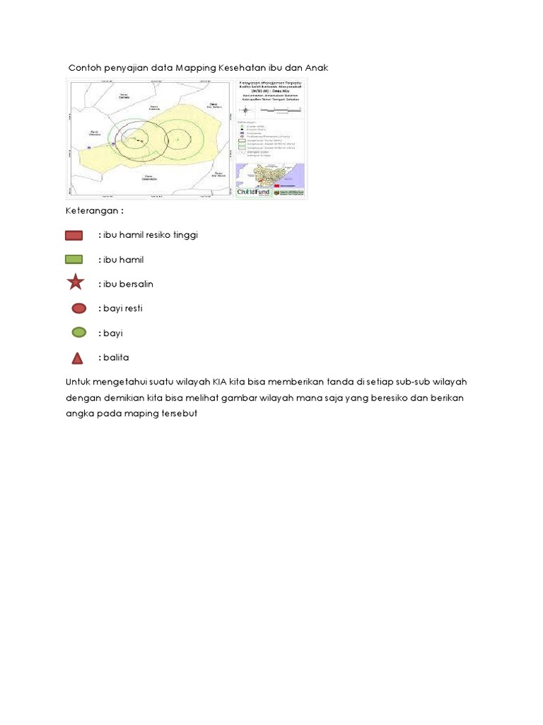 Contoh Penyajian Data Mapping Kesehatan Ibu Dan Anak | PDF
