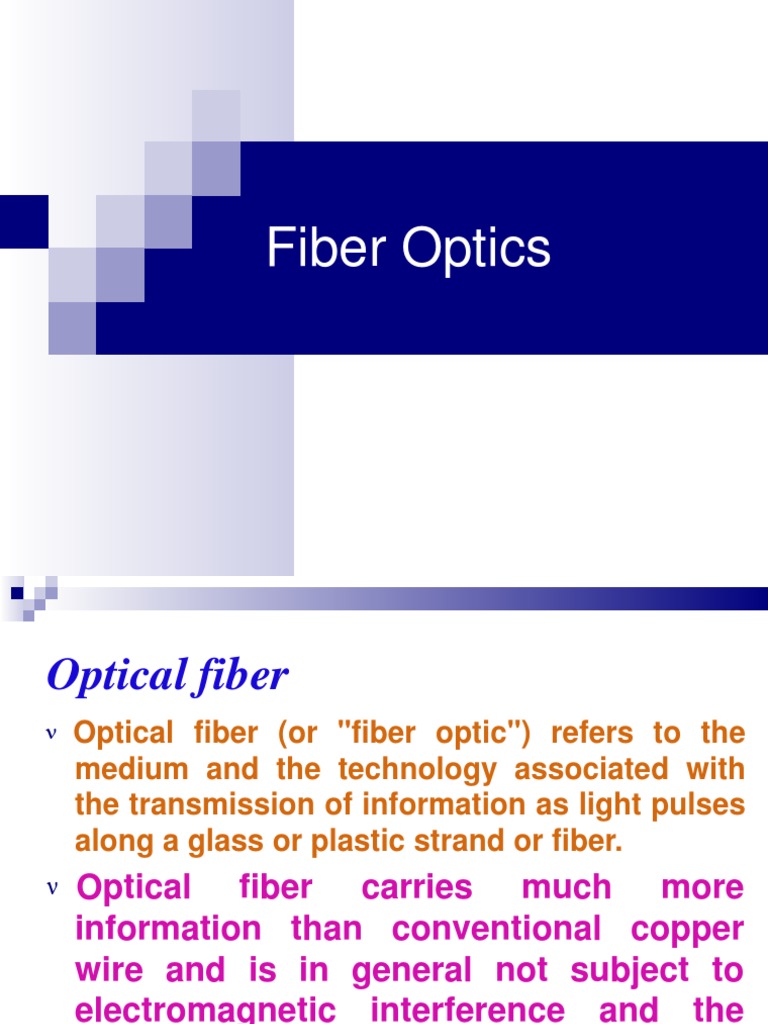 Optic Fiber | PDF | Optical Fiber | Telecommunication