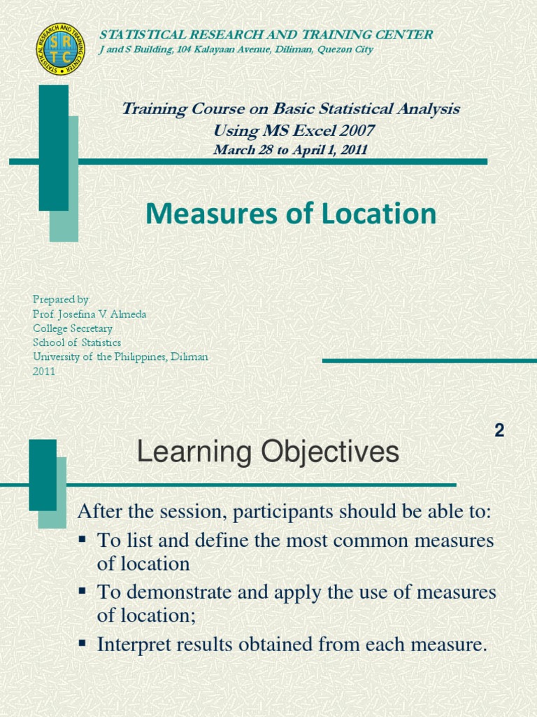 Lesson6 Measures of Location | PDF | Percentile | Quartile