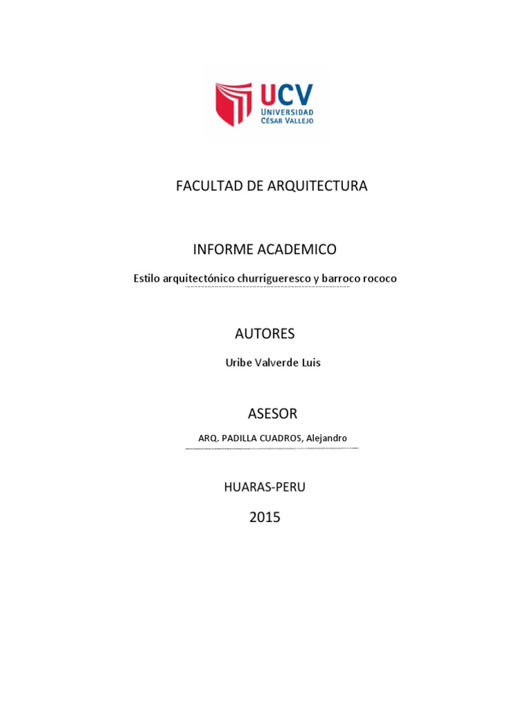 Caratula Ucv | PDF