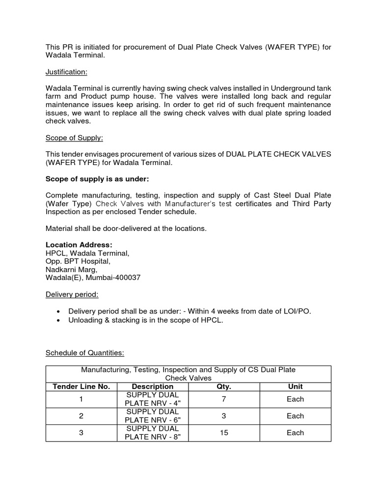 Double Flap NRV SPEC | PDF | Expense | Guarantee