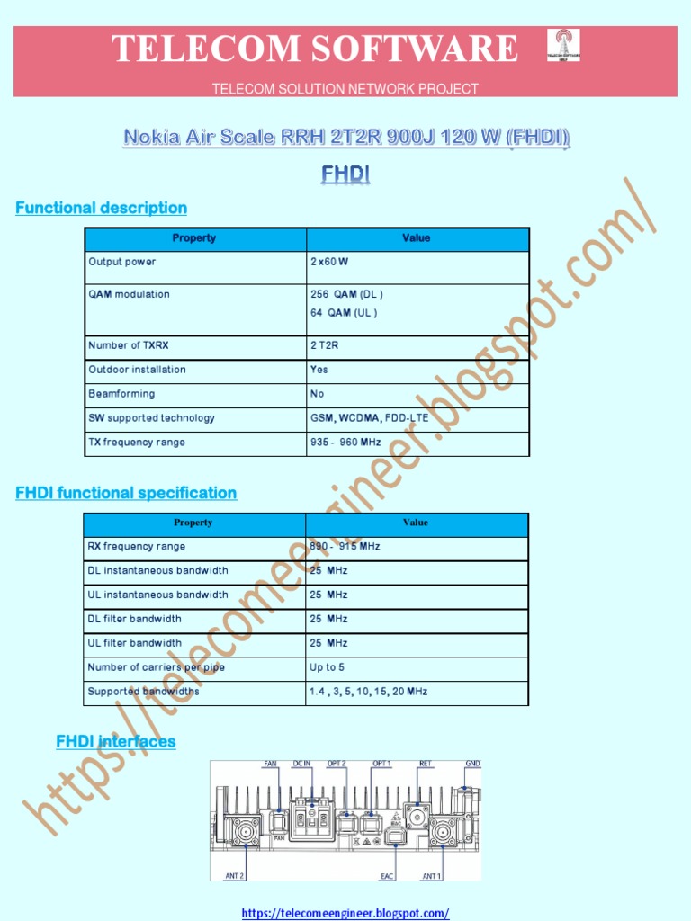 Nokia Fhdi Product Descreption | PDF | Telecommunication | Antenna (Radio)