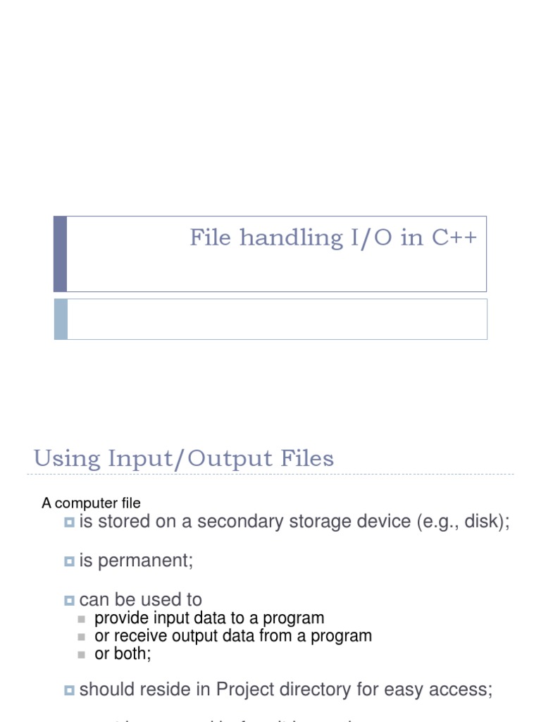 csc1201 Lecture13 | PDF | Input/Output | Text File