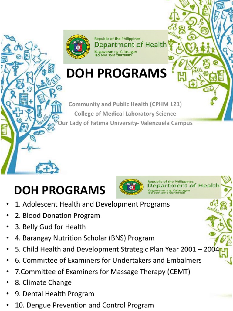 Doh Programs PDF | Download Free PDF | Micronutrient | Non Communicable ...