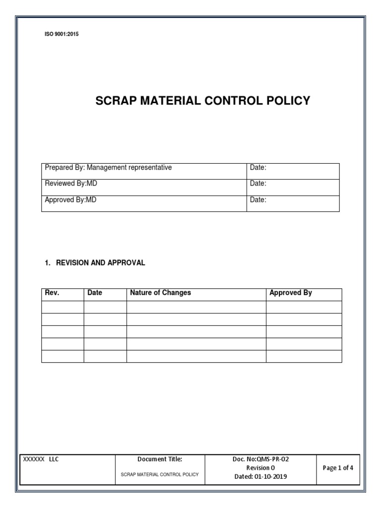 PR - Disposal of Waste Material | PDF | Scrap | Waste Management
