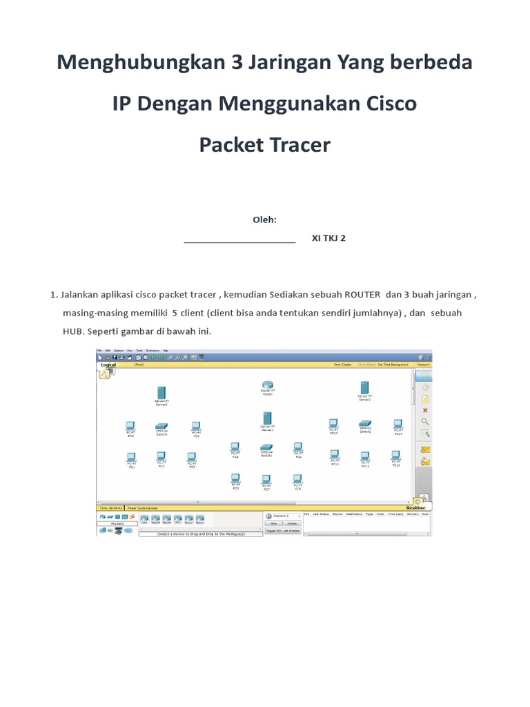 Menghubungkan 3 Jaringan Yang Berbeda IP Dengan Menggunakan Cisco ... Menghubungkan 3 Jaringan Yang Berbeda IP Dengan Menggunakan Cisco ...