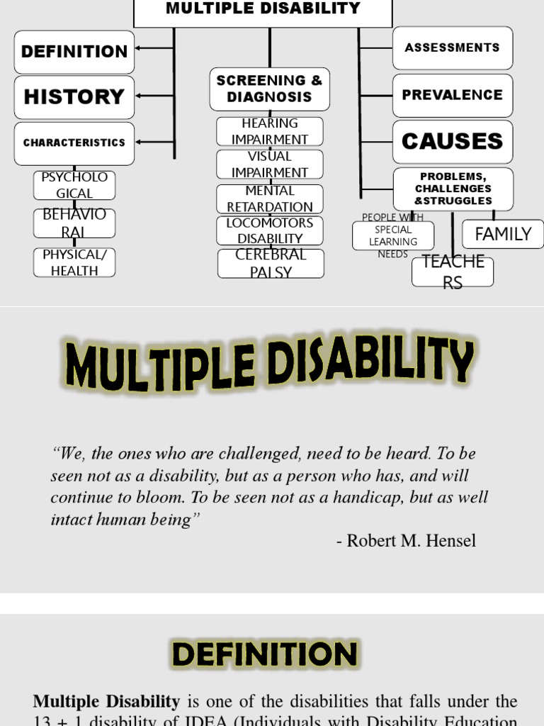 Understanding Multiple Disabilities | PDF | Intellectual Disability ...