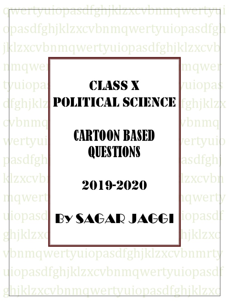 Class X Political Sicence Cartoon Solutions by Sagar Jaggi | PDF | Rosa ...
