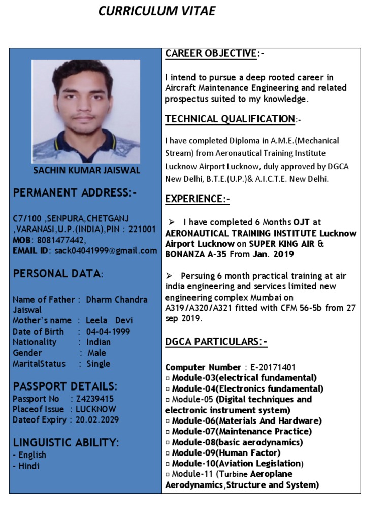 Sachin CV PDF | Download Free PDF | Engineering | Science
