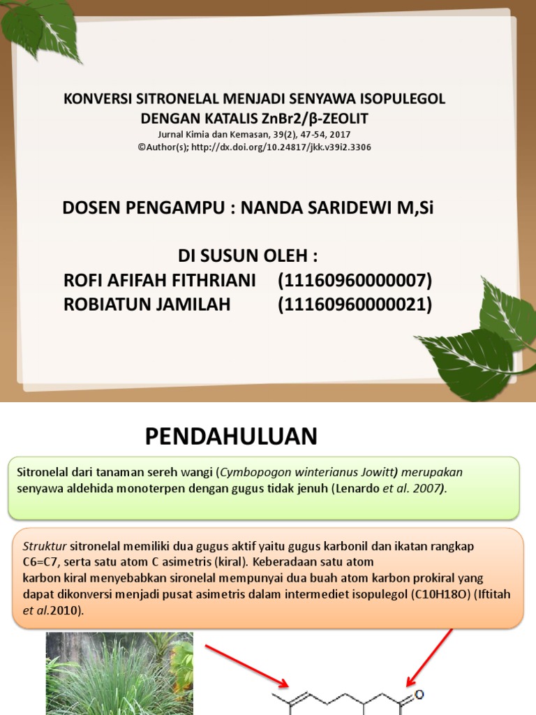 Aktivasi Katalitik Katalis | PDF | Sains & Matematika