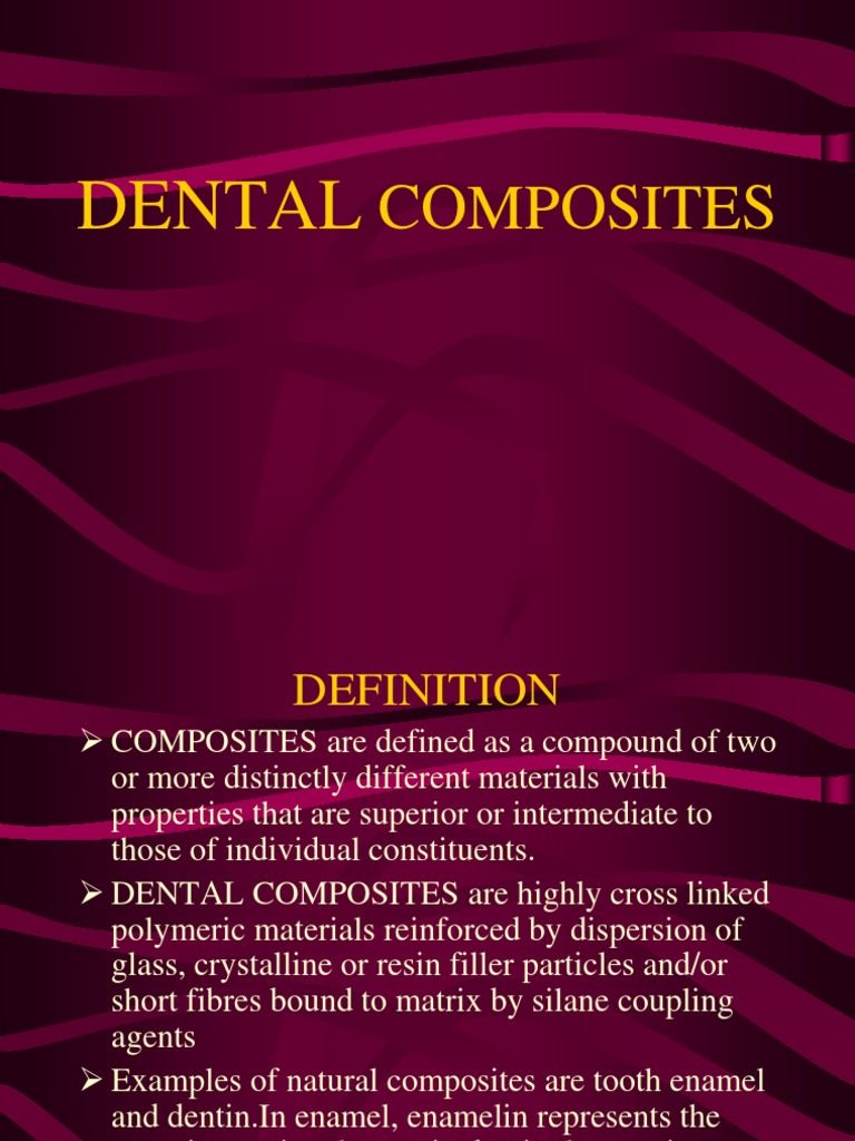 Composites | PDF | Dental Composite | Materials Science
