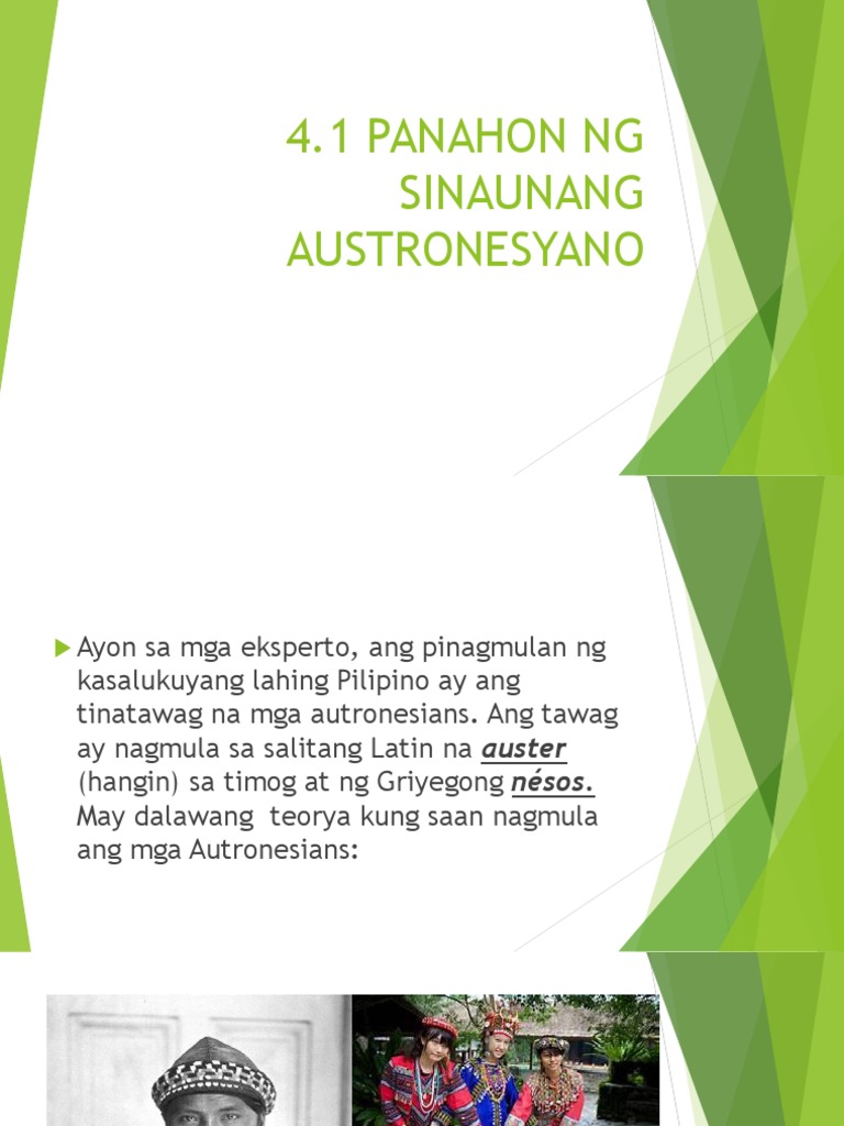 4.1 Panahon NG Austronesian | PDF