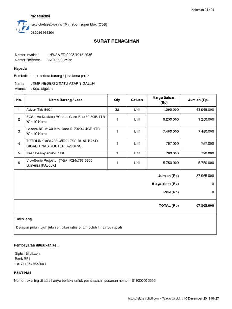 Invoice S10000003956 | Download Free PDF | Computer Hardware | Lenovo