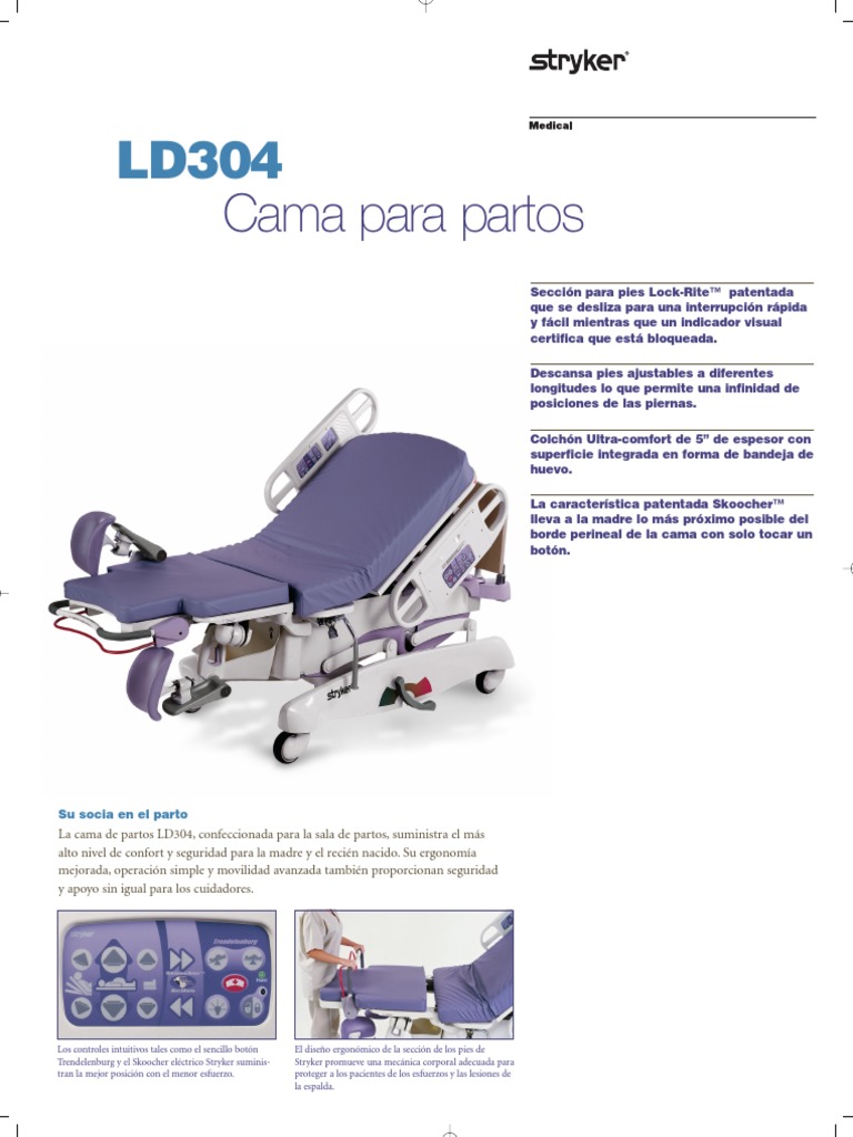04 - Folleto de Descripción - Cama parto-LD304-brochure | PDF ...