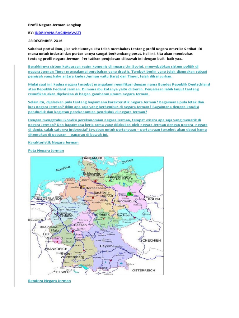 Profil Negara Jerman Lengkap | PDF