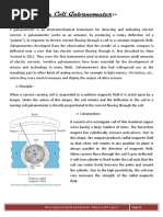Investigatory Project On Moving Coil Galvanometer: Submitted By: Name ...