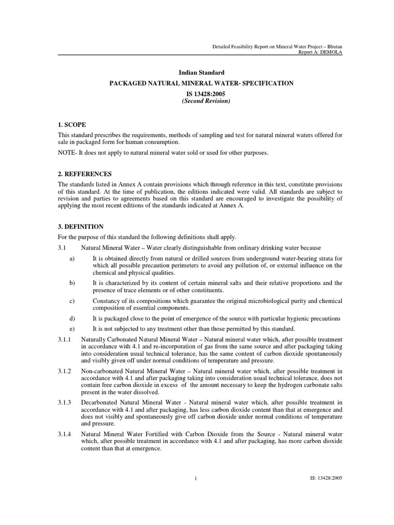 Is 13428 | PDF | Hygiene | Mining