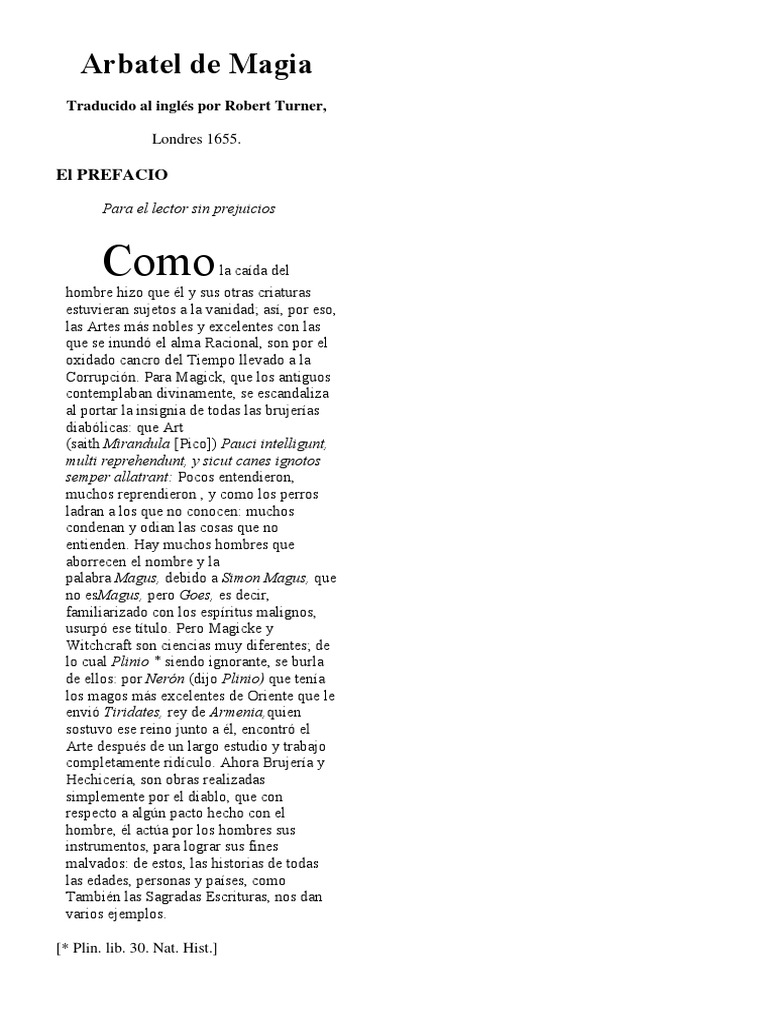 Arbatel de Magia | PDF | Diablo | Astrología