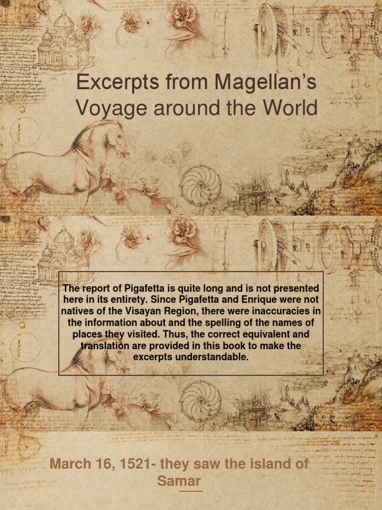 Excerpts From Magellan's Voyage Around The World | PDF | Exploration