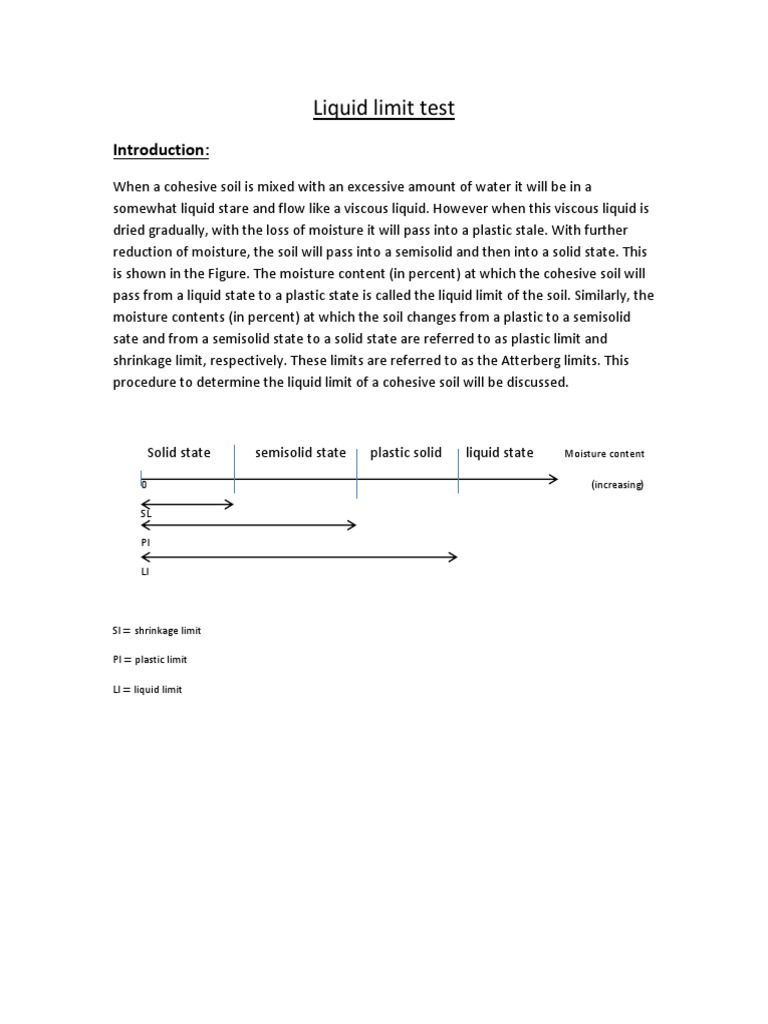Liquid Limit Test | PDF | Earth Sciences | Nature
