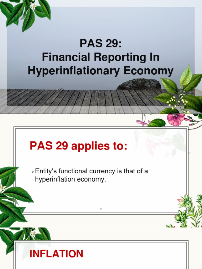 PAS 29 Finanacial Reporting in Hyperinflationary Economies | PDF ...