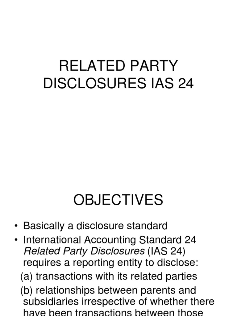IAS 24 Presentation CPA Jonathan | PDF | Subsidiary | International ...