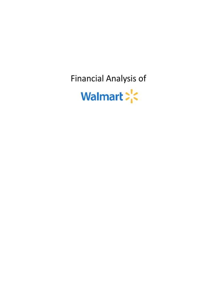 Financial Analysis of Walmart | PDF | Cost Of Capital | Beta (Finance)
