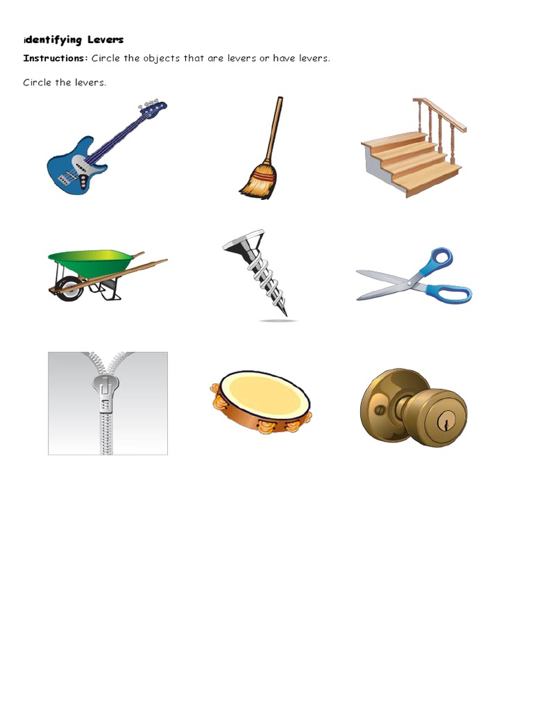 Identifying Levers Test | PDF | Machines | Tools